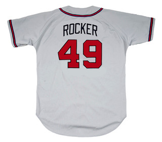 JOHN ROCKER Atlanta Braves 1999 Away Majestic Throwback Baseball Jersey ...