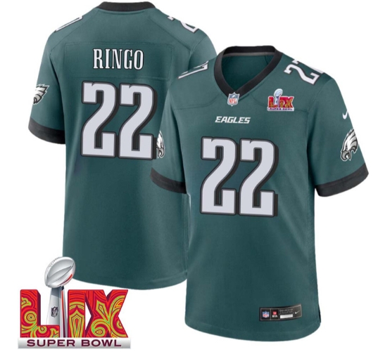 Kelee Ringo No 22 Men Super Bowl LIX Philadelphia Eagles Home Game 2025 ...