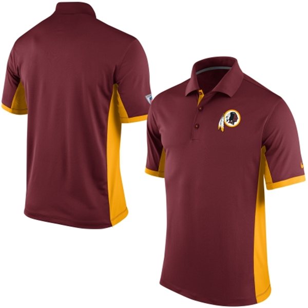 Men's Washington Redskins Nike Burgundy Team Issue Performance Polo on ...