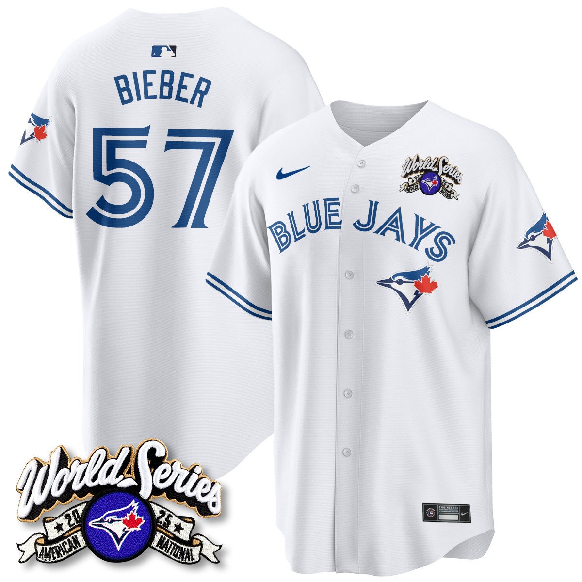 Toronto Blue Jays 2025 American League Champions Jersey - All Stitched ...